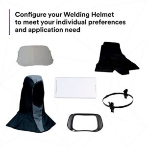 3M Speedglas Welding Helmet 100, Auto Darkening Filter 100V TIG 10A MIG/MAG Stick for Grinding, Sanding and Metal Repair, Student or Part Time Welder, 07-0012-31BL,Black