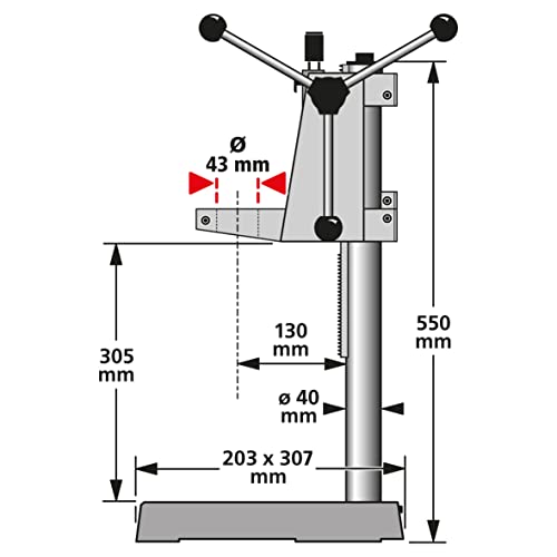 wolfcraft Drill Stand I 5027000 I For safe stationary drilling