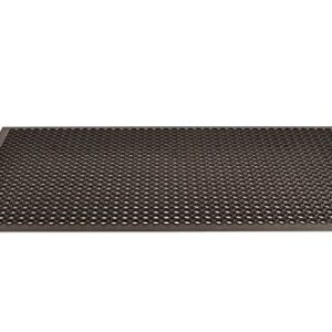 NoTrax 3' x 5' Lightweight Restaurant Rubber Floor Mat with Drainage Holes, Anti-Fatigue Mats, Black, T30 Competitor, T30S0035BL