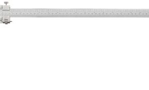 Mitutoyo 534-106 Vernier Caliper, Steel, Nib Style, Long Jaw, Inch/Metric, 0-20" Range, +/-0.002" Accuracy, 0.001" Resolution