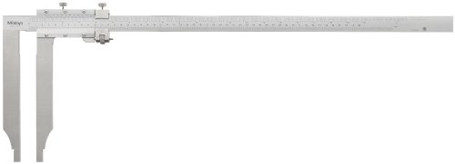 Mitutoyo 534-106 Vernier Caliper, Steel, Nib Style, Long Jaw, Inch/Metric, 0-20" Range, +/-0.002" Accuracy, 0.001" Resolution