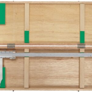 Mitutoyo 534-106 Vernier Caliper, Steel, Nib Style, Long Jaw, Inch/Metric, 0-20" Range, +/-0.002" Accuracy, 0.001" Resolution