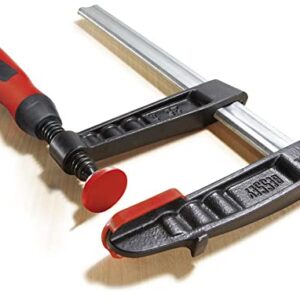 Bessey TG4.524+2K Clamp, woodworking, F-style, 2K handle, replaceable pads, 4.5 In. x 24 In., 1000 lb