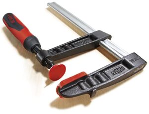 bessey tg4.524+2k clamp, woodworking, f-style, 2k handle, replaceable pads, 4.5 in. x 24 in., 1000 lb