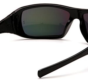 Pyramex Safety-SB5645D Goliath Safety Eyewear, Black Frame, Ice Orange Lens