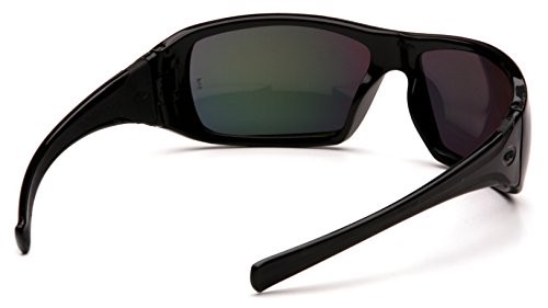 Pyramex Safety-SB5645D Goliath Safety Eyewear, Black Frame, Ice Orange Lens