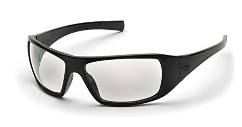 Pyramex Safety-SB5610D Goliath Safety Eyewear, Black Frame, Clear Lens