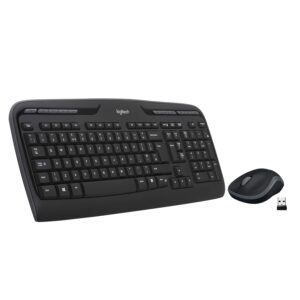 logitech mk320 wireless desktop keyboard and mouse combo — entertainment keyboard and mouse, 2.4ghz encrypted wireless connection, long battery life (discontinued by manufacturer)