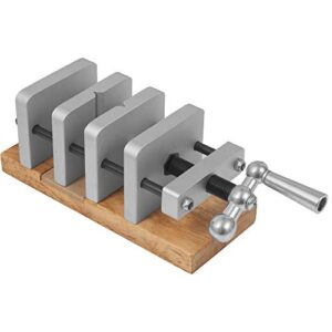 peachtree woodworking supply pen blank centering vise for drilling center holes in pen blanks using a drill press