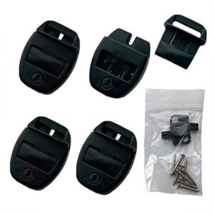 the essentials co hot tub spa cover locks w/key pinch release set of 4