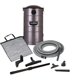 vacumaid gv30 wall mounted garage vacuum with 30 ft hose and tools