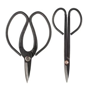 bamboomn bonsai basics set - 7.2" trimming shears & 7" heavy duty butterfly shear - 1 set