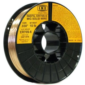 INEFIL ER70S-6 .030-Inch on 10-Pound Spool Carbon Steel Mig Solid Welding Wire