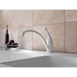 Delta Faucet 141-SS-DST Collins Single Handle Kitchen , Stainless, 3.00 x 13.00 x 22.00 inches