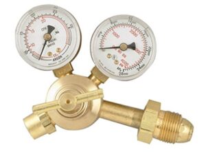 radnor rad64003036 model af150-580 victor style single stage argon/argon/carbon dioxide mix flow gauge regulator, cga-580