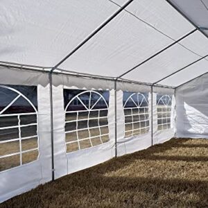 26'x13' PE Party Tent White - Heavy Duty Canopy Carport - by DELTA Canopies