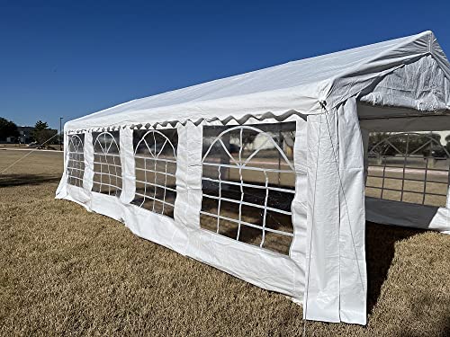 26'x13' PE Party Tent White - Heavy Duty Canopy Carport - by DELTA Canopies