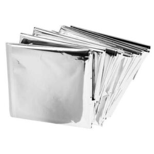 bh lot of 50 emergency mylar blankets - 84" x 52"