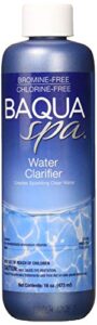 baqua spa 83814 water clarifier spa and hot tub cleanser, 16 oz