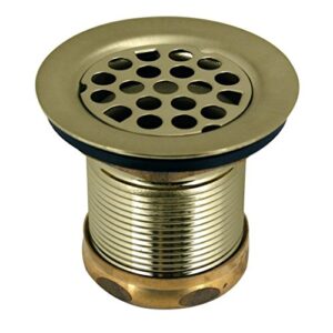 westbrass grid basket style bar sink strainer, polished brass, d2181-01