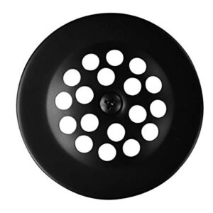 Westbrass Gerber Style Bee-HiveTub Strainer Grid with Screw, Matte Black, D327-62