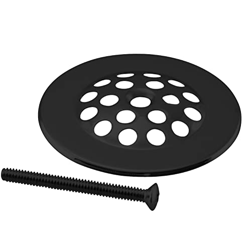 Westbrass Gerber Style Bee-HiveTub Strainer Grid with Screw, Matte Black, D327-62