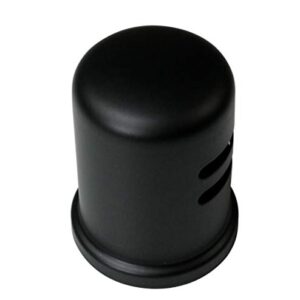 Westbrass D201-1-62 1-5/8" cap diameter 2-1/4 cap height Solid Brass Air Gap Cap Only, Skirted, 1-Pack, Matte Black