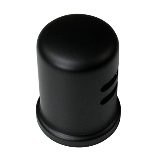 Westbrass D201-1-62 1-5/8" cap diameter 2-1/4 cap height Solid Brass Air Gap Cap Only, Skirted, 1-Pack, Matte Black