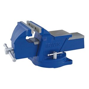 irwin multi-use bench vise, heavy-duty, 6-inch (4935506) , grey