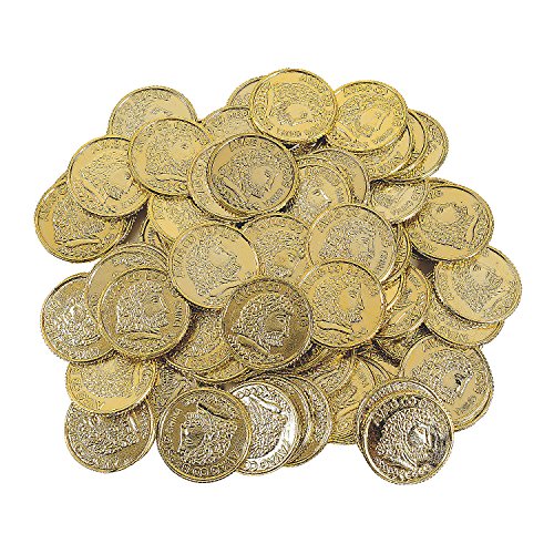 Plastic Gold Coins (144 ct)