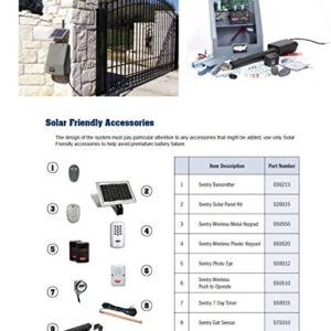 USAutomatic 520015 Solar Panel Kit with 5 Watt Panel for Sentry Gate Openers