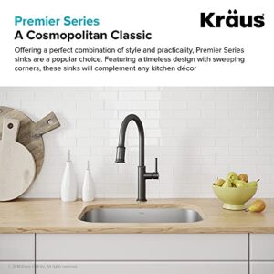 Kraus KBU12 23 inch Undermount Single Bowl 16 gauge Stainless Steel Kitchen Sink