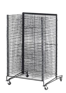 school specialty mobile steel drying rack - 26 1/2 x 27 x 43 inches