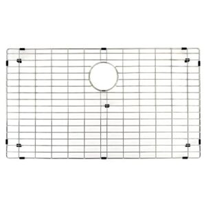 vigo vgg3318 17.5" l -33.63" w -1.0" h stainless steel kitchen sink bottom grid, chrome