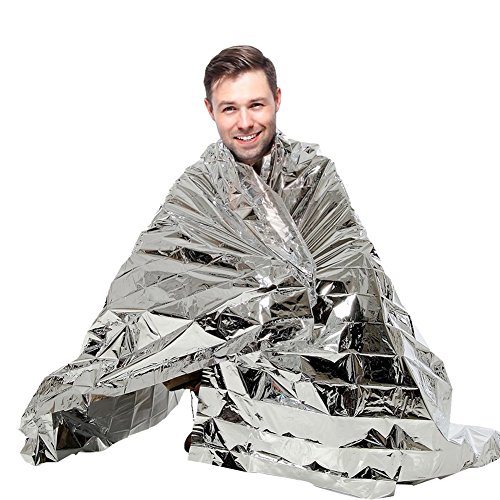 Emergency Mylar Blankets - 84" X 52"(4 Pack)