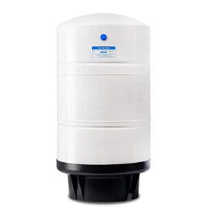 ispring t20m 20 gallon pre-pressurized tank for reverse osmosis (ro) systems with 14 gallons of water storage capacity, 20, white