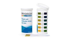 ph strips, hydrion ph range 5.5-8,100 strips used for testing saliva and urine only