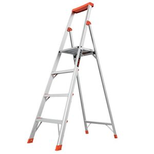 little giant ladder systems flip n lite 6 foot 300 pound capacity aluminum lightweight slim stepladder ladder