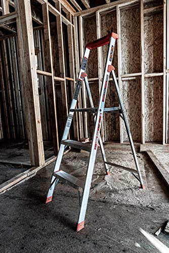 Little Giant Ladder Systems Flip-N-Lite, 5-Foot, Stepladder, Aluminum, Type 1A, 300 lbs Rated (15273-001)