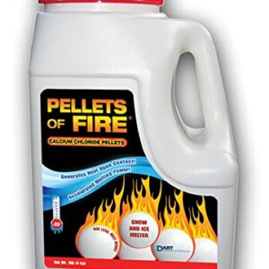 Pellets of Fire CP9 Snow & Ice Melter Calcium Chloride Pellets 9-Pound Jug