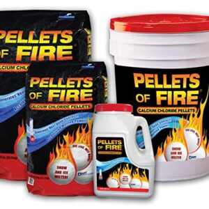 Pellets of Fire CP9 Snow & Ice Melter Calcium Chloride Pellets 9-Pound Jug