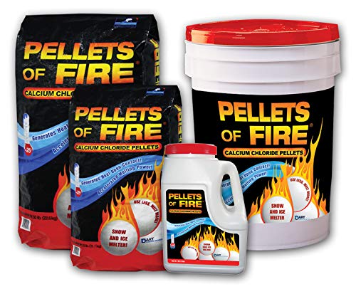 Pellets of Fire CP9 Snow & Ice Melter Calcium Chloride Pellets 9-Pound Jug