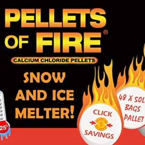 Pellets of Fire CP9 Snow & Ice Melter Calcium Chloride Pellets 9-Pound Jug