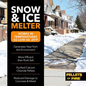 Pellets of Fire CP9 Snow & Ice Melter Calcium Chloride Pellets 9-Pound Jug