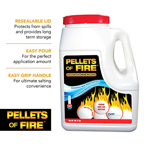 Pellets of Fire CP9 Snow & Ice Melter Calcium Chloride Pellets 9-Pound Jug