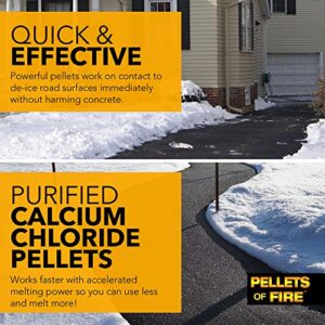 Pellets of Fire CP9 Snow & Ice Melter Calcium Chloride Pellets 9-Pound Jug