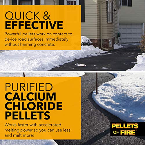 Pellets of Fire CP9 Snow & Ice Melter Calcium Chloride Pellets 9-Pound Jug