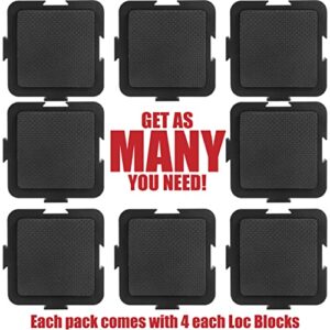 Loc Block • Work Gripping Block 4 Pack for Keeping Workpiece in Place. Great for Free Hand Routing • Sanding • Painting • Staining and General Finishing