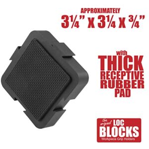 Loc Block • Work Gripping Block 4 Pack for Keeping Workpiece in Place. Great for Free Hand Routing • Sanding • Painting • Staining and General Finishing