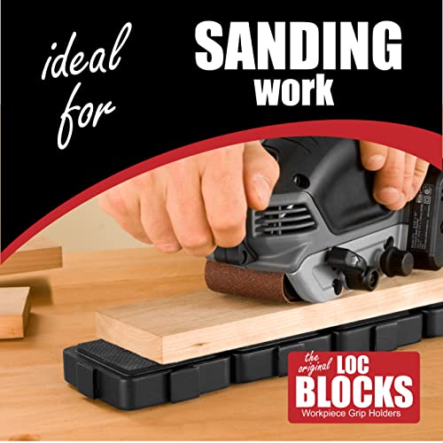 Loc Block • Work Gripping Block 4 Pack for Keeping Workpiece in Place. Great for Free Hand Routing • Sanding • Painting • Staining and General Finishing